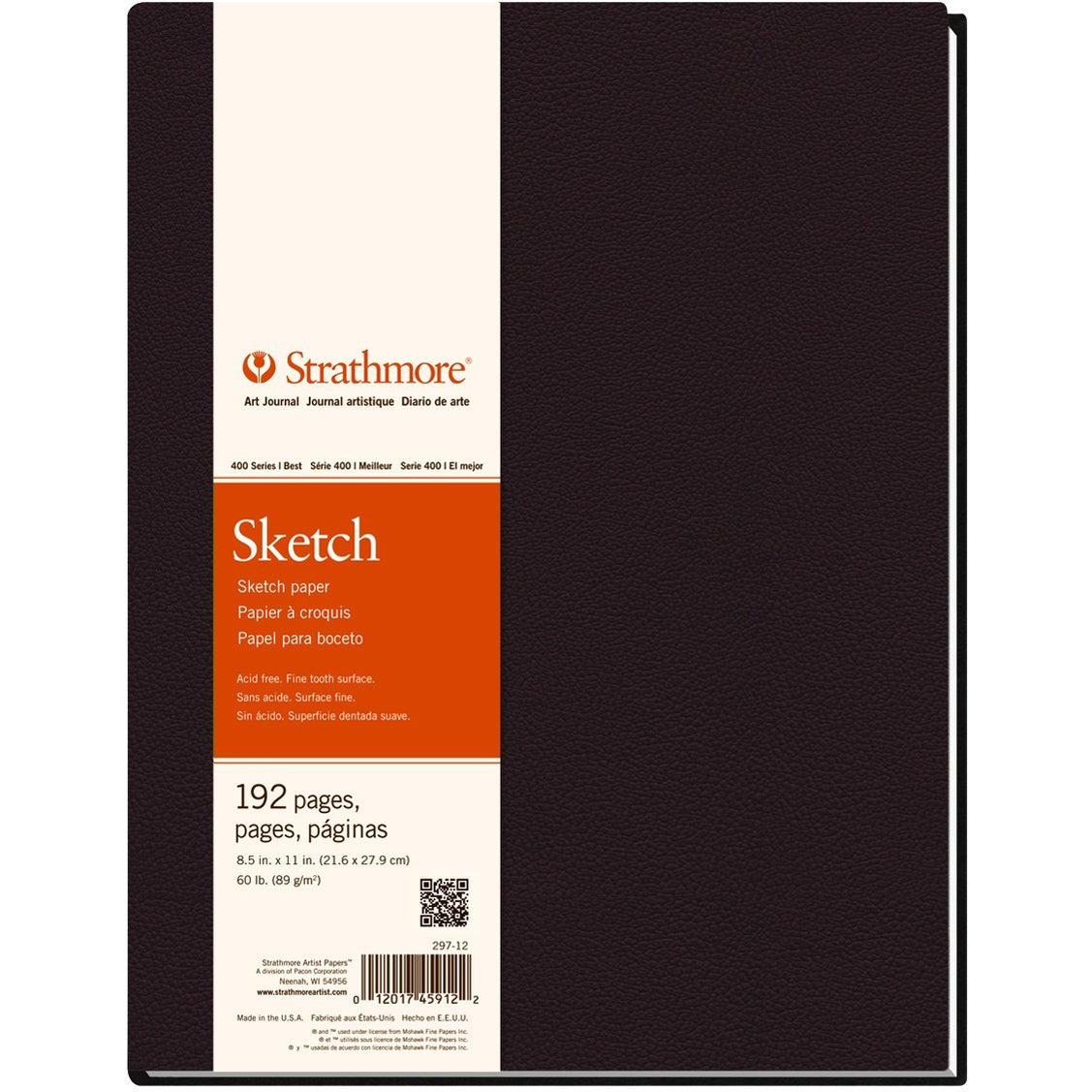 Strathmore 400 Series Hardbound Sketch Journal 8.5 x 11 — Wallack's Art ...