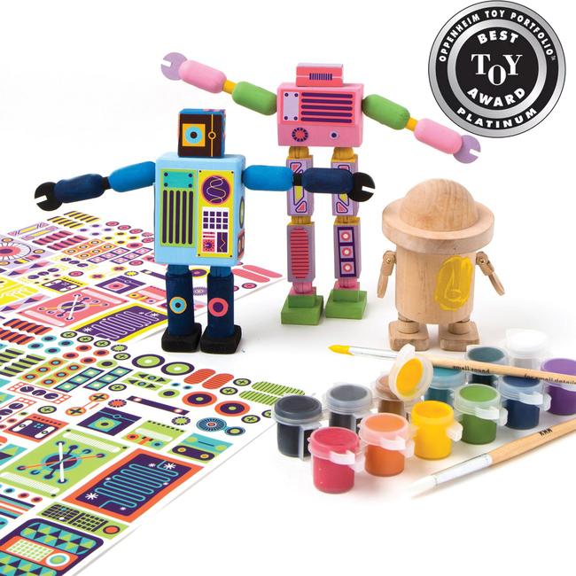 Kid Made Modern Wooden Robot Craft Kit — Wallack's Art Supplies & Framing
